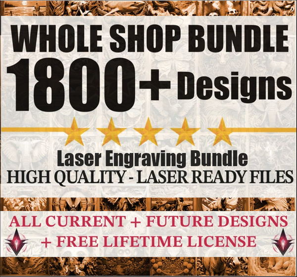 Laser Burn PNG, Laser Engrave Png, Lightburn File, 3D Illusion Laser E ...